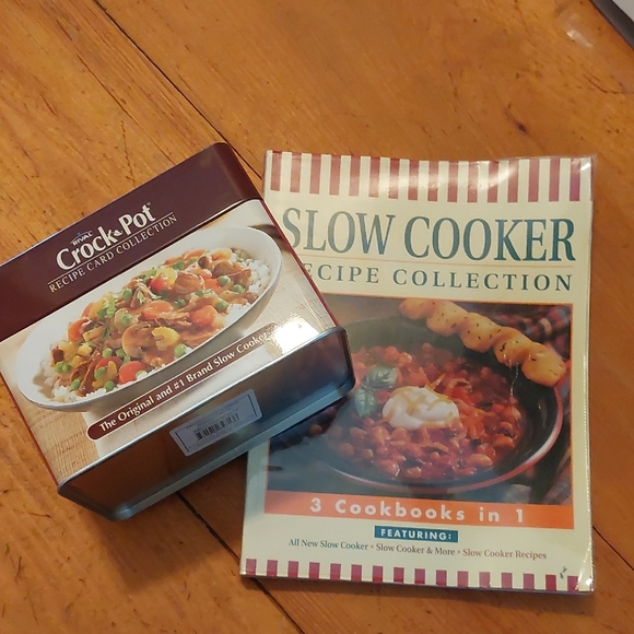 Kitchen | Slow Cooker Cookbook Crockpot Recipe Card Tin Lot | Poshmark